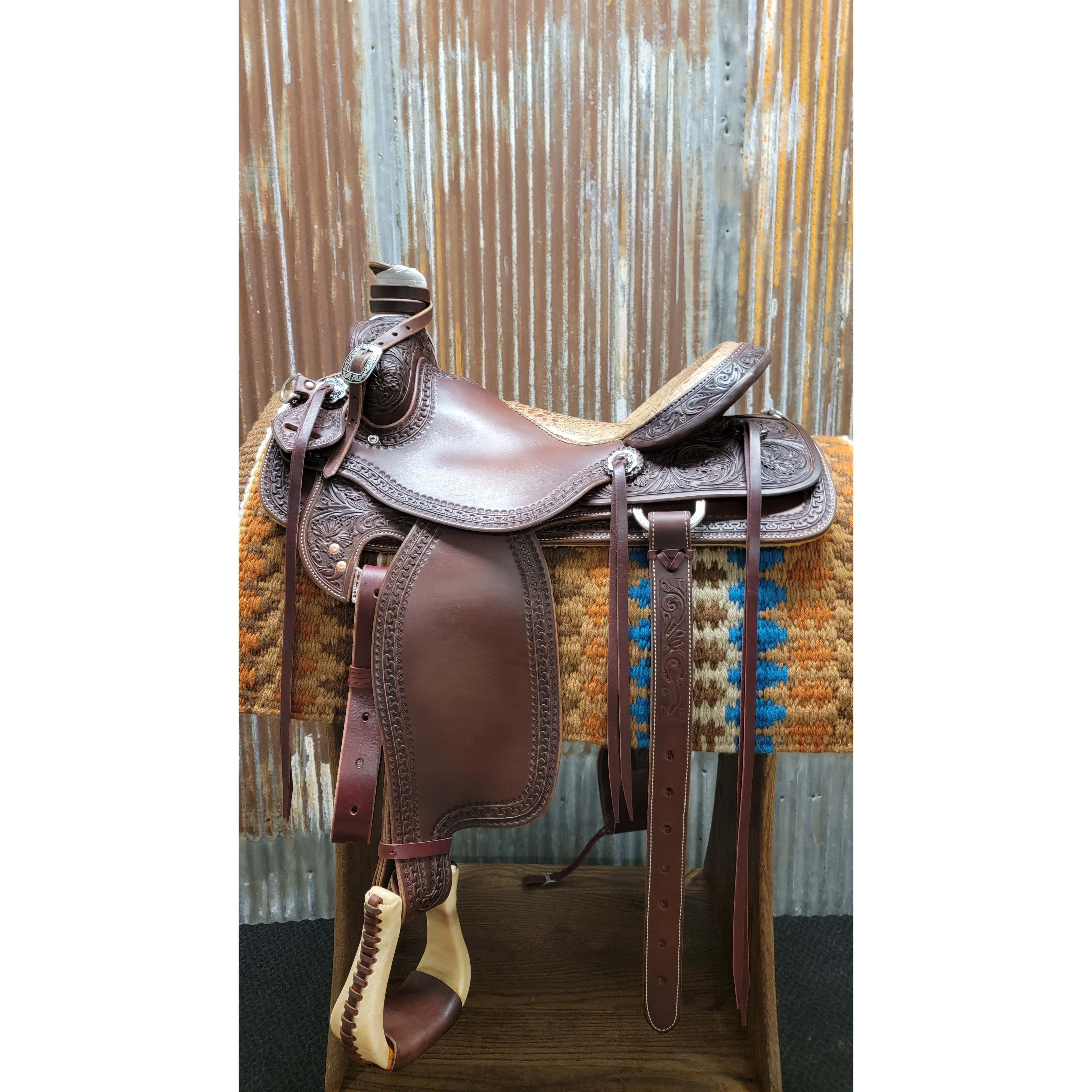West 20 Custom Crocodile Seat Rancher by RW Bowman – West 20 Saddle Co.