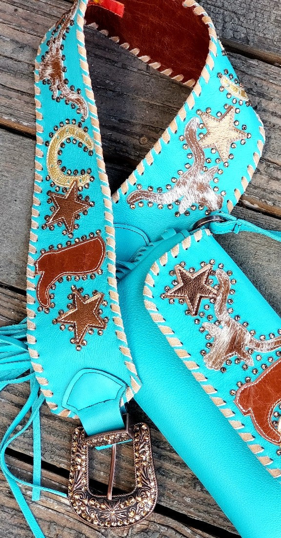 KurtMen Turquoise Stockyards Hall of Fame Wide Belt – West 20 Saddle Co.