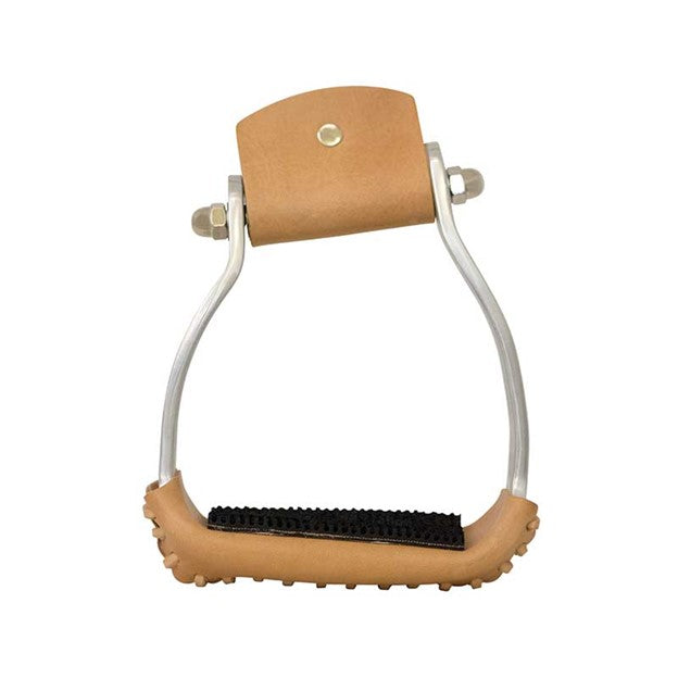 Slanted Aluminum Stirrups with Rubber Pads – West 20 Saddle Co.