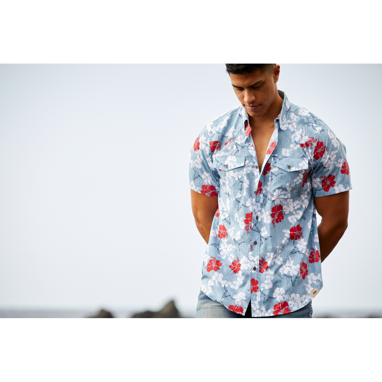 Ariat Men's Chambray Blue VentTEK Western Shirt – West 20 Saddle Co.