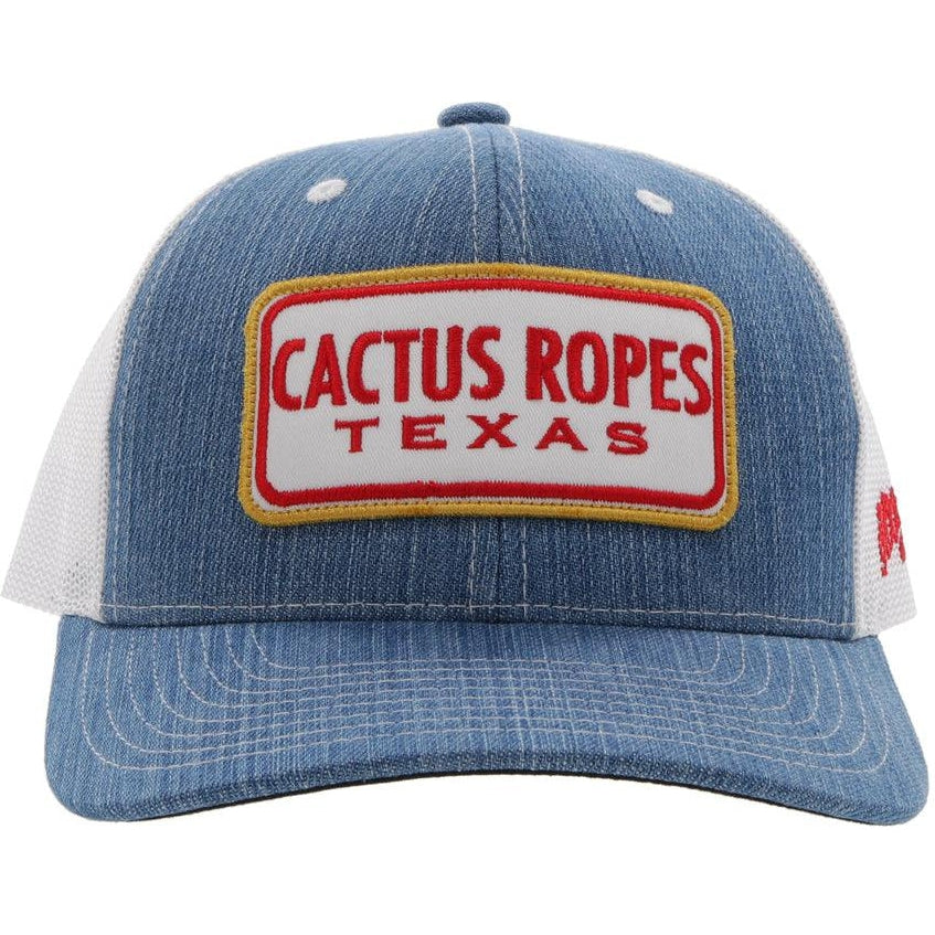 Hooey Denim and White Cactus Ropes Hat – West 20 Saddle Co.