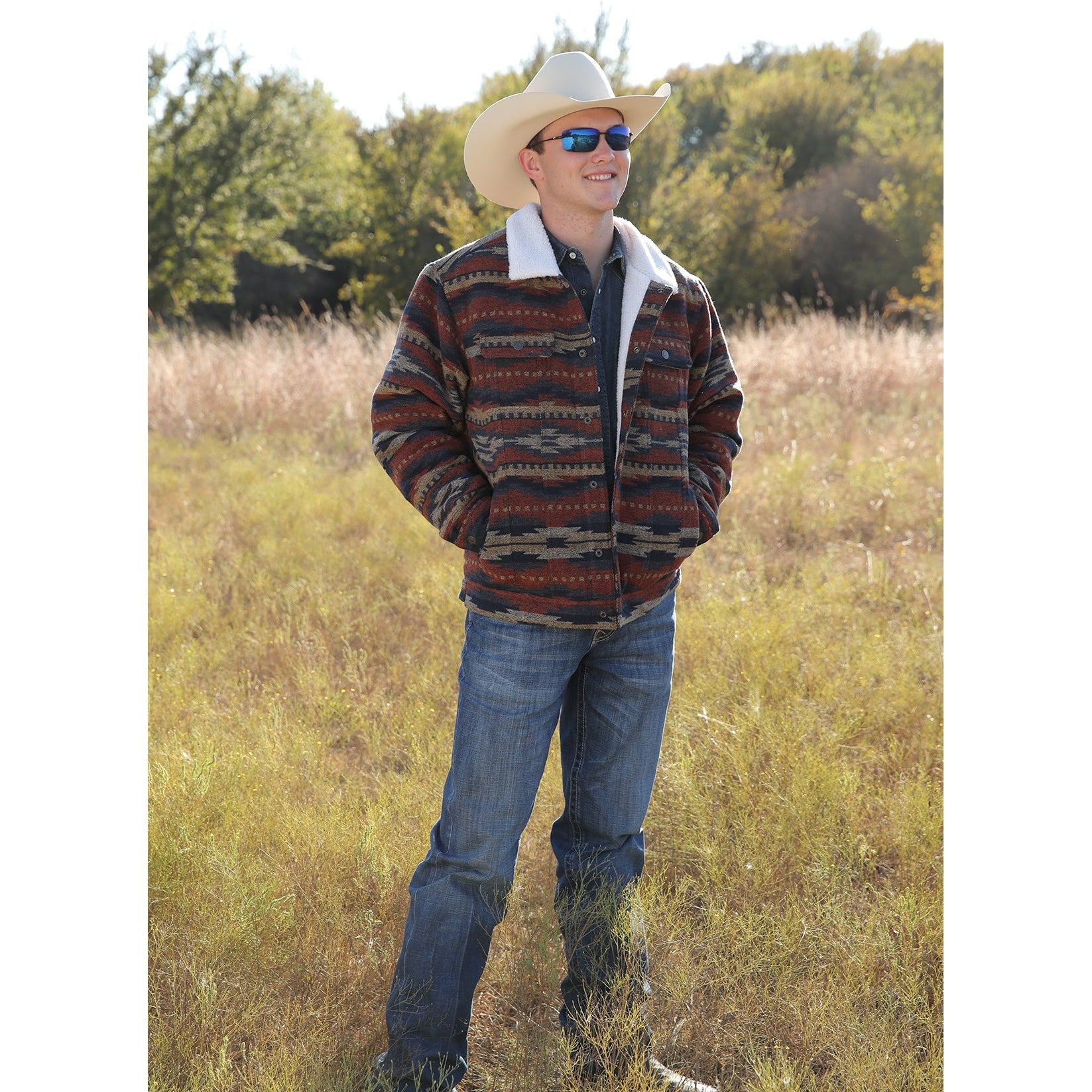 Cinch Men's Red Wooly Trucker Jacket – West 20 Saddle Co.
